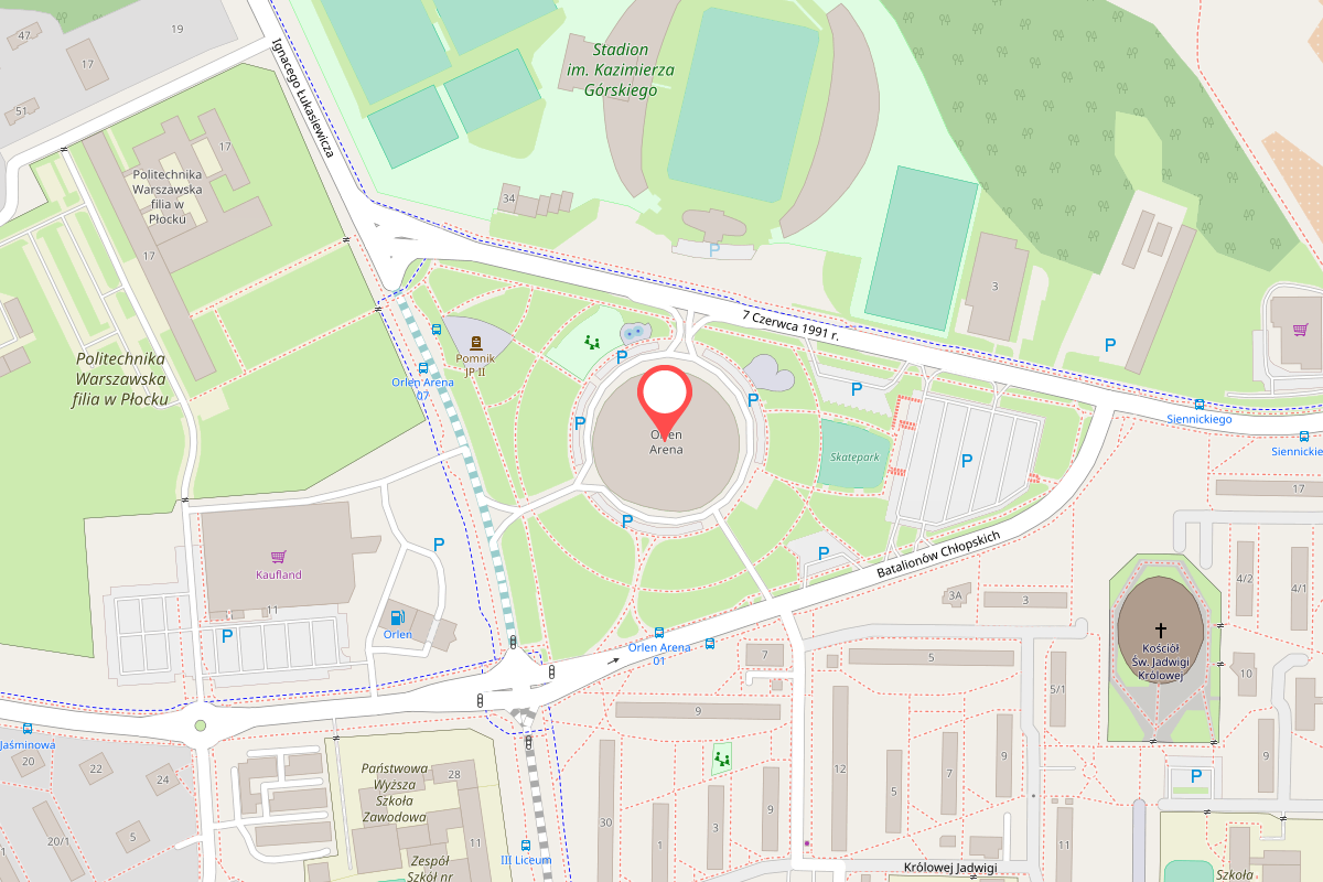 Orlen Arena Płock: godziny otwarcia, dojazd - Nocowanie.pl