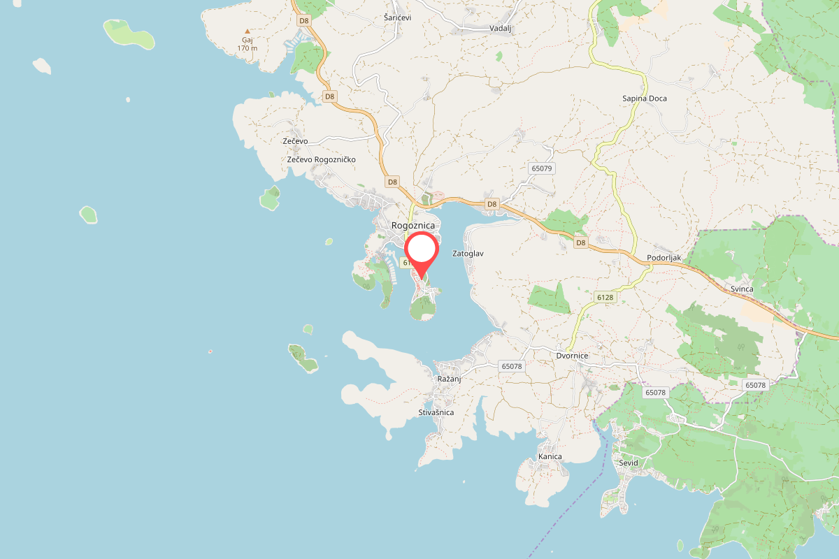 Marina Frapa Rogoznica, mapa - Nocowanie.pl