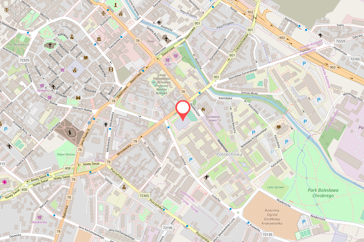 Plac Krakowski w Gliwicach Gliwice - Nocowanie.pl