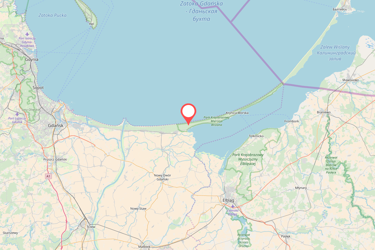 Szlak Jantarowy Kąty Rybackie - Nocowanie.pl