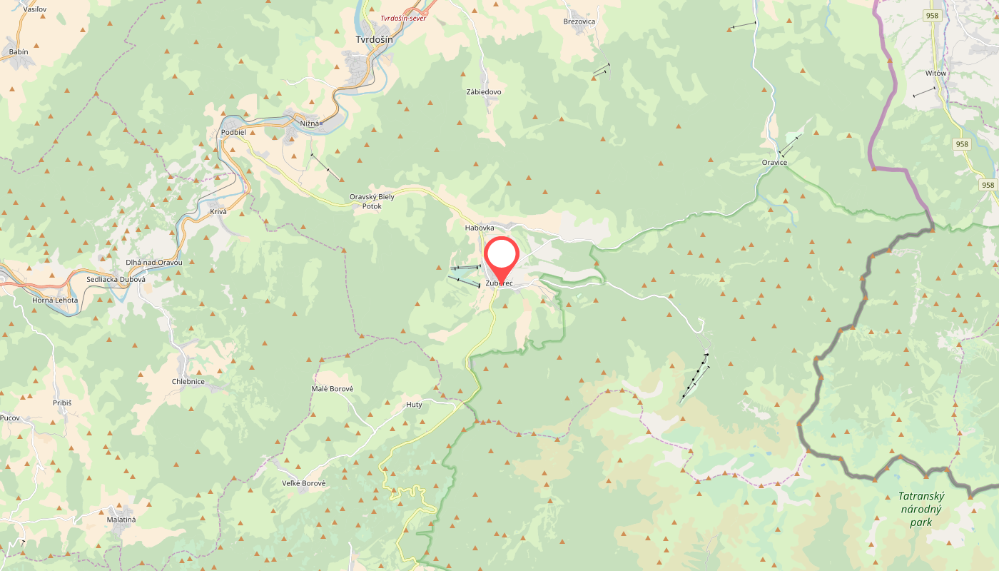 Szlaki turystyczne Zuberec