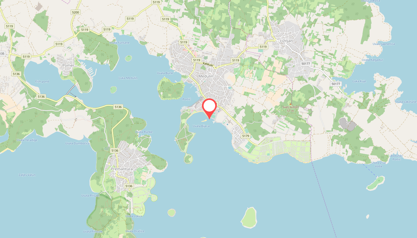 Plaża Bijeca Medulin: kamera, opinie