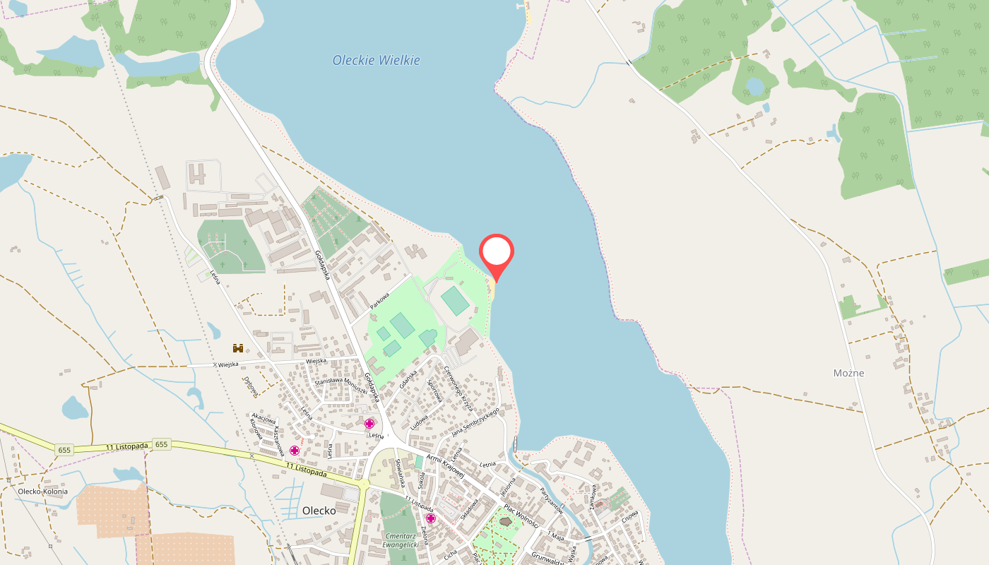 Plaża miejska w Olecku Olecko: kamera, opinie