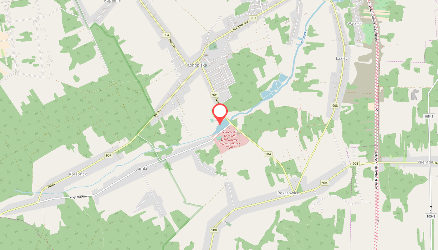 Plaża nad Zalewem Pająk Konopiska: kamera, opinie