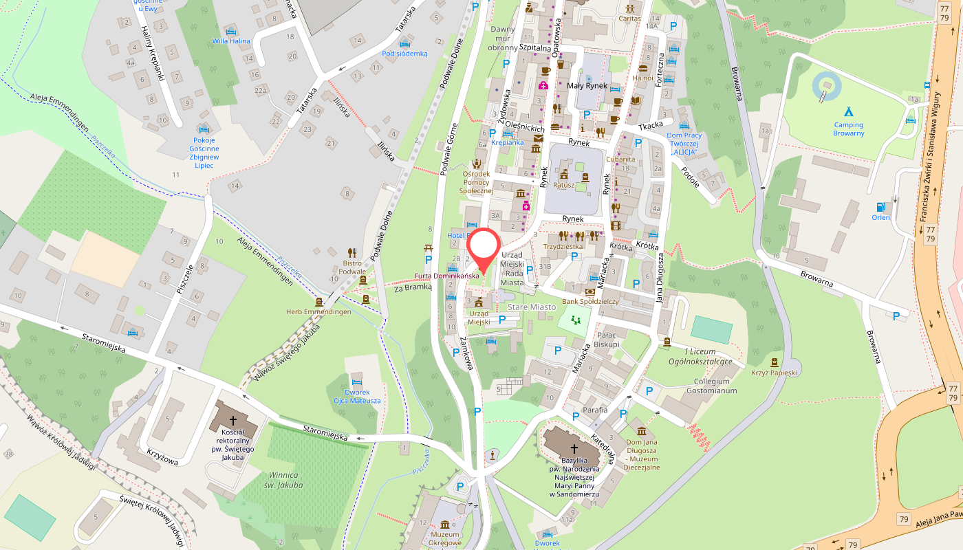 Plac Księcia Józefa Poniatowskiego w Sandomierzu Sandomierz