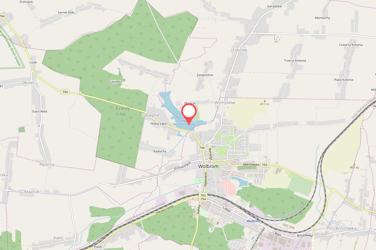 Zalew Wolbromski noclegi, plaża, kąpielisko - Nocowanie.pl