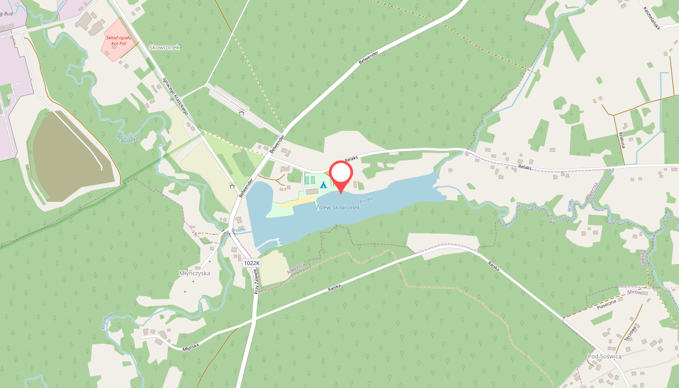 Zalew Skowronek w Alwerni noclegi, plaża, kąpielisko