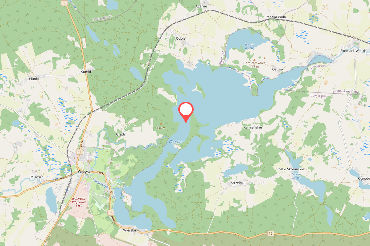 Jezioro Orzysz noclegi, plaża, kąpielisko - Nocowanie.pl