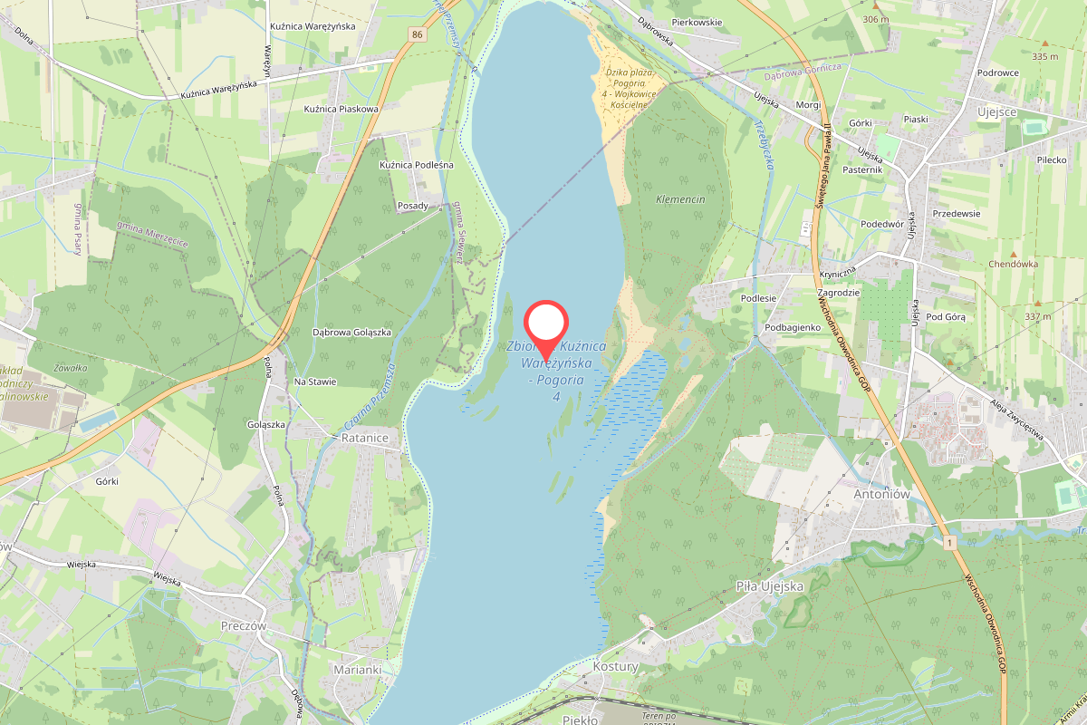 Jezioro Pogoria IV noclegi, plaża, kąpielisko - Nocowanie.pl