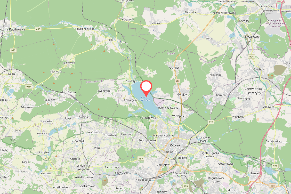 Zalew Rybnicki noclegi, plaża, kąpielisko - Nocowanie.pl