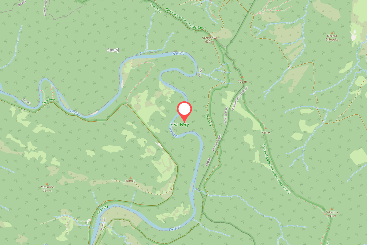 Rezerwat przyrody Sine Wiry Cisna - Nocowanie.pl