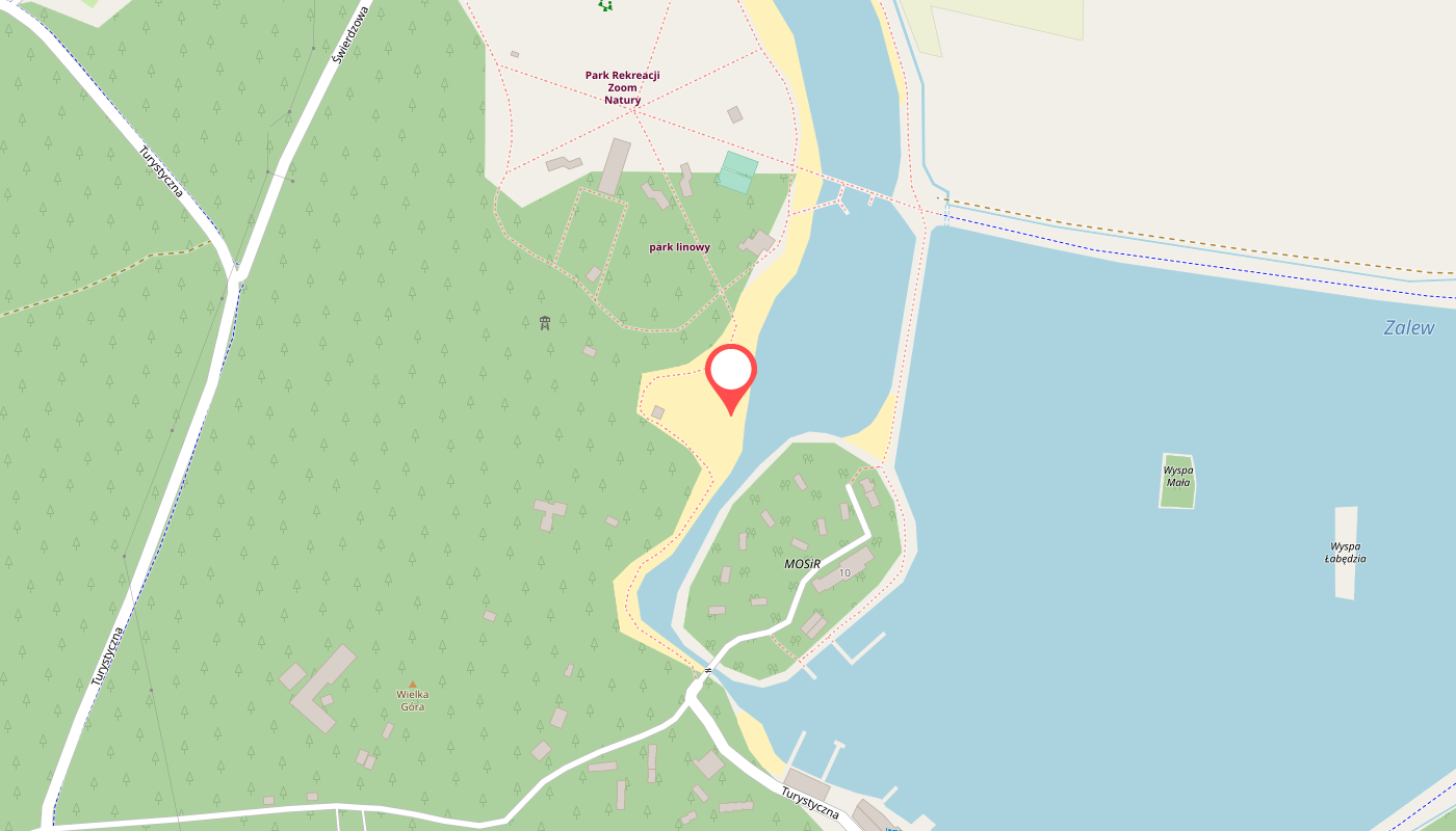 Plaża i kąpielisko Zalew Janowski Janów Lubelski: kamera, opinie