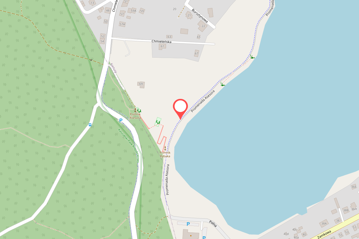 Promenada nad Jeziorem Karczemnym w Kartuzach Kartuzy, mapa - Nocowanie.pl
