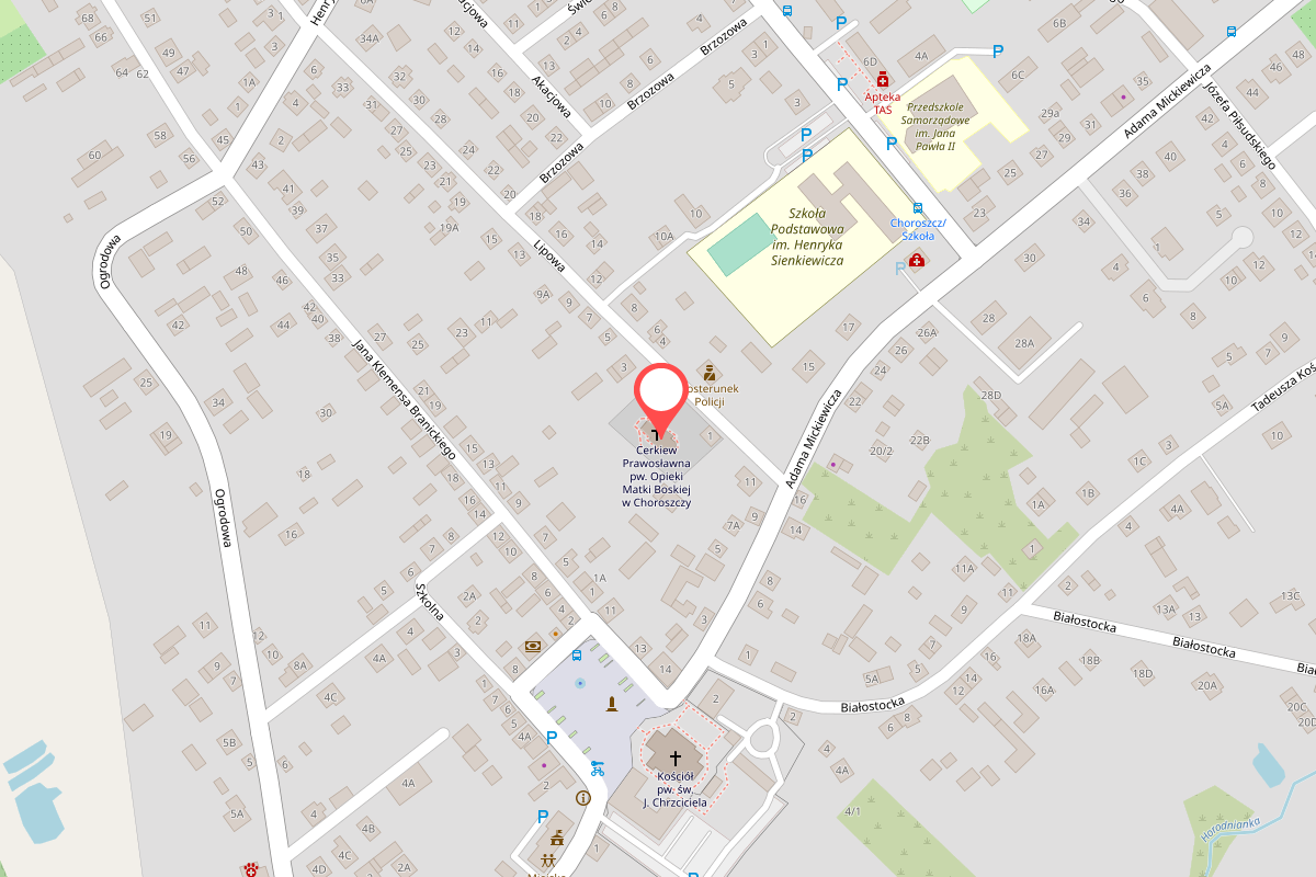 Cerkiew pod wezwaniem Opieki Matki Bożej Choroszcz, msze, godziny mszy ...