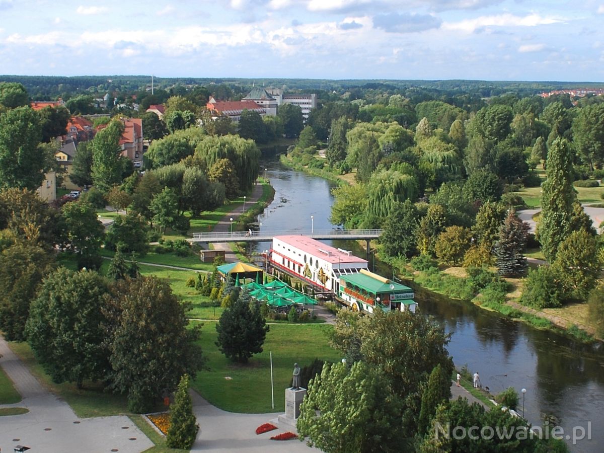 Widok na rzękę Gwde oraz na Barkę niedaleko mostu im. Bolesława ...